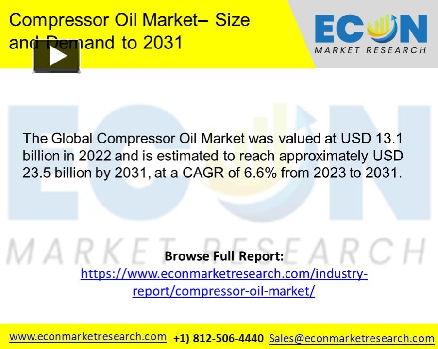 PPT – Compressor Oil Market PowerPoint presentation | free to download ...