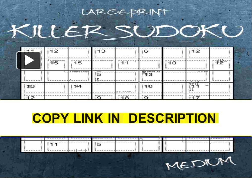 PPT – $PDF$/READ Large Print Medium Killer Sudoku: 100 Sumoku Puzzles ...