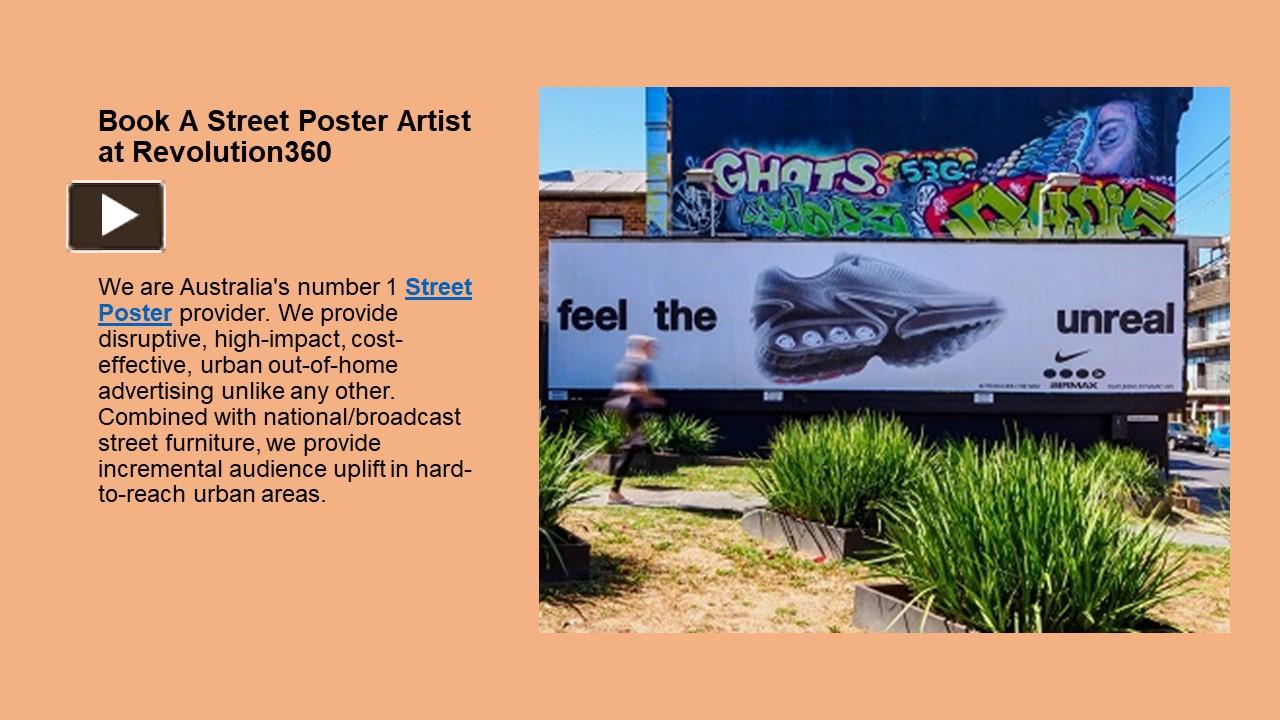 PPT – Book A Street Poster Artist at Revolution360 PowerPoint ...