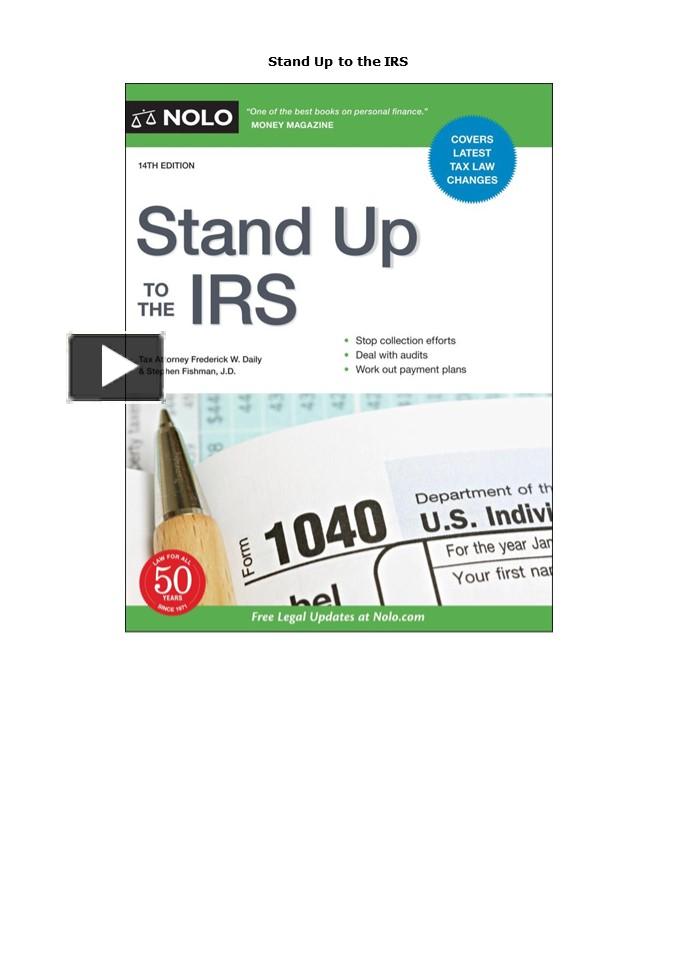 [PDF]DOWNLOAD Stand Up to the IRS presentation | free to download