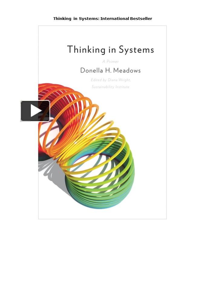 PPT – [PDF] DOWNLOAD Thinking in Systems: International Bestseller ...