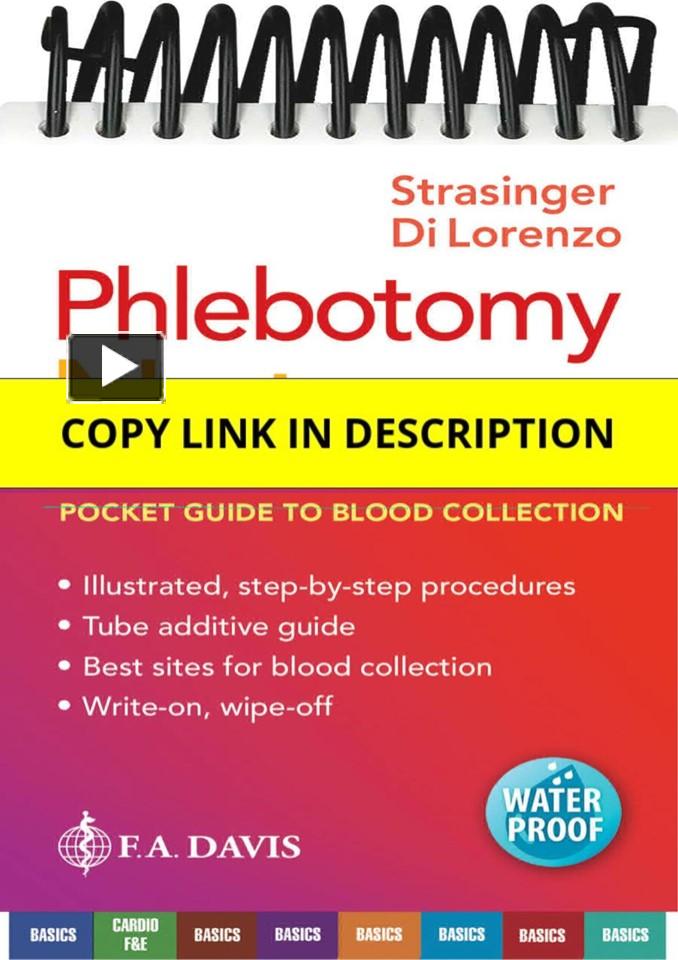 PDF Phlebotomy Notes: Pocket Guide to Blood Collection Free ...