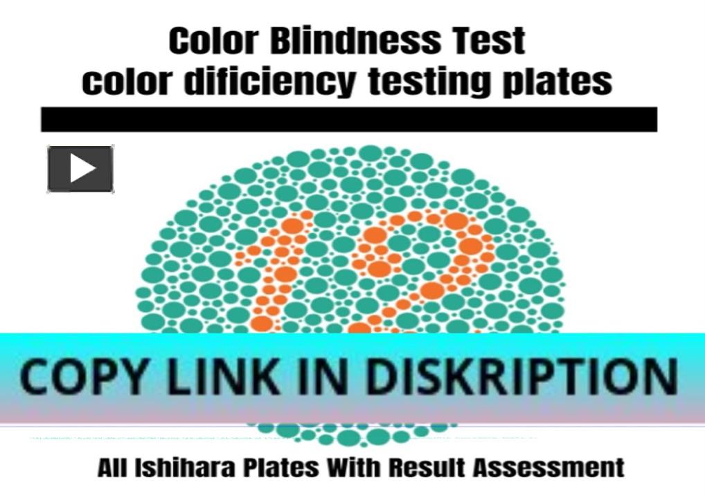 PPT – PDF/READ/DOWNLOAD Color Blindness Test: Color Deficiency testing ...