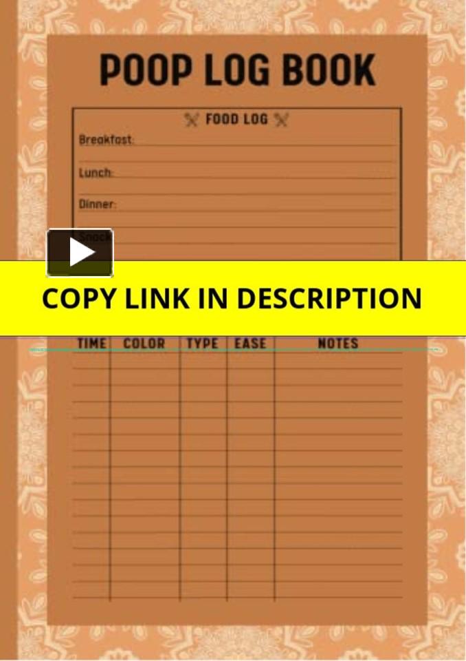 (PDF) Poop Log Book: A Poop Tracker Journal for Adults with Food Intake ...