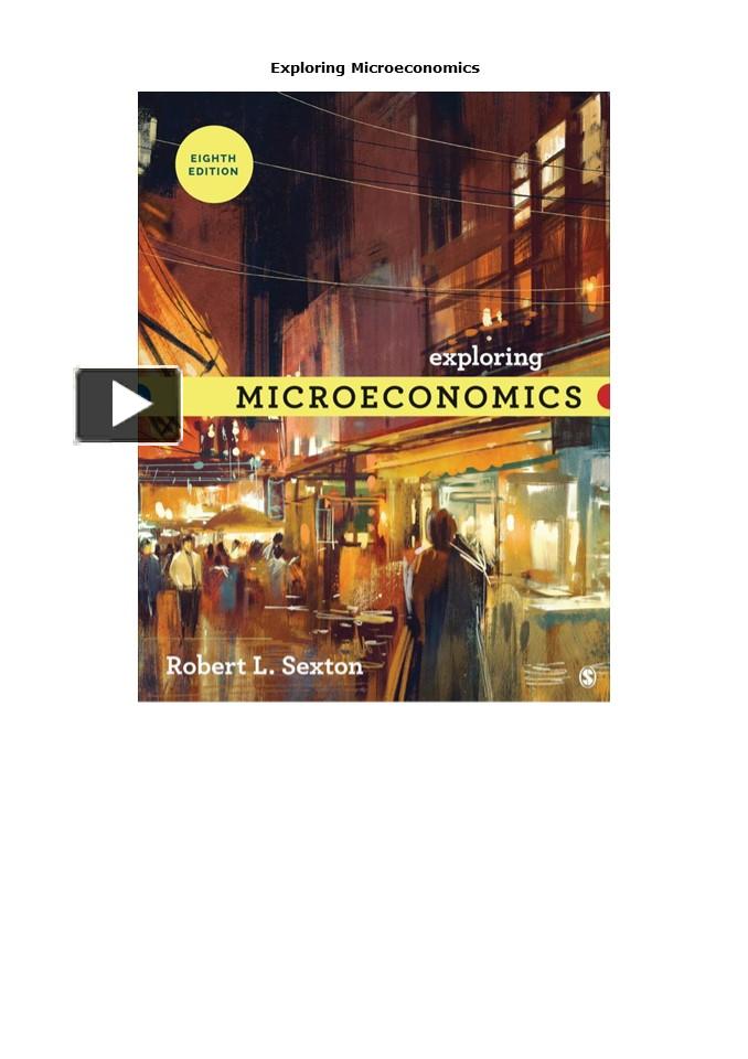 PDF Exploring Microeconomics presentation | free to download