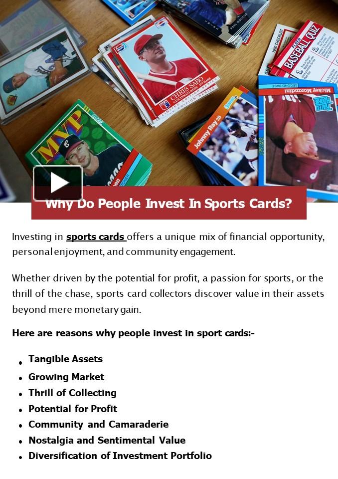 Why Do People Invest In Sports Cards? (1) presentation | free to download