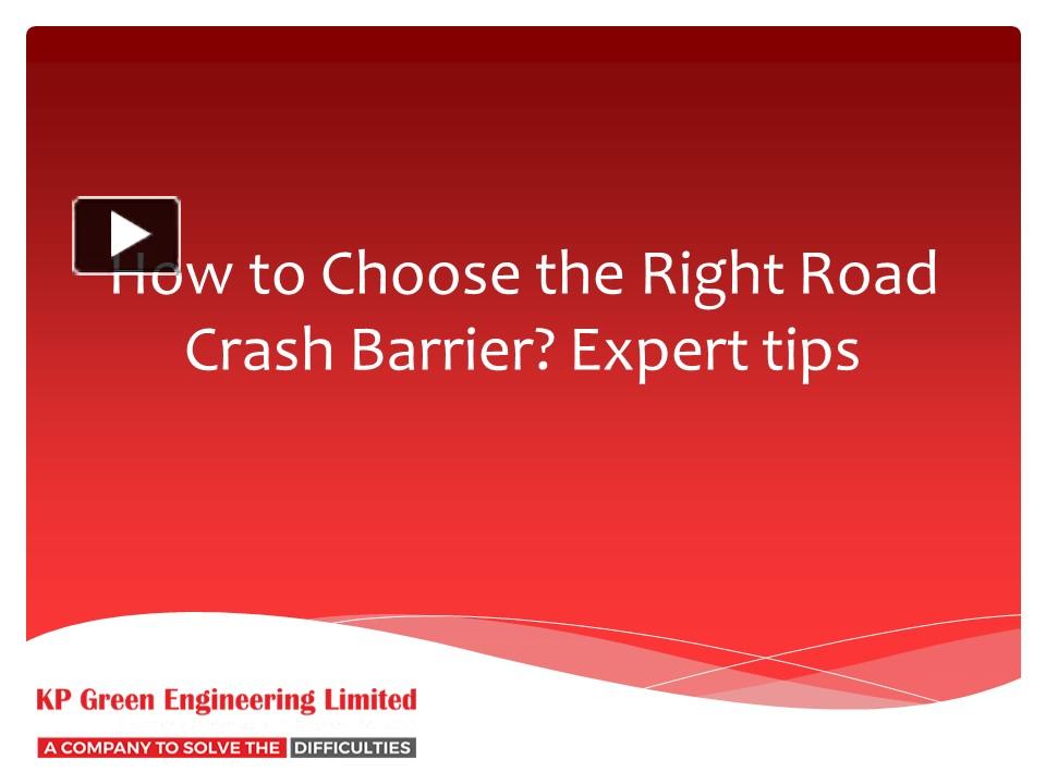 PPT – How to Choose the Right Road Crash Barrier? Expert tips ...