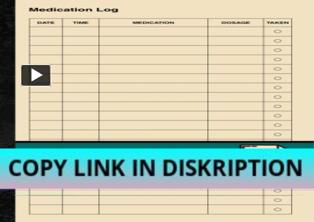 PPT – [PDF READ] Free Medication Log Book: Simple Medication Logbook ...