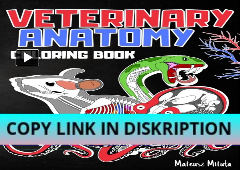 PPT – PDF DOWNLOAD FREE Veterinary Anatomy Coloring Book: Animal ...