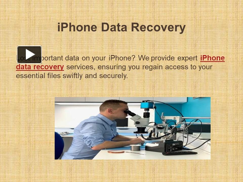 PPT – iPhone Data Recovery PowerPoint presentation | free to download ...