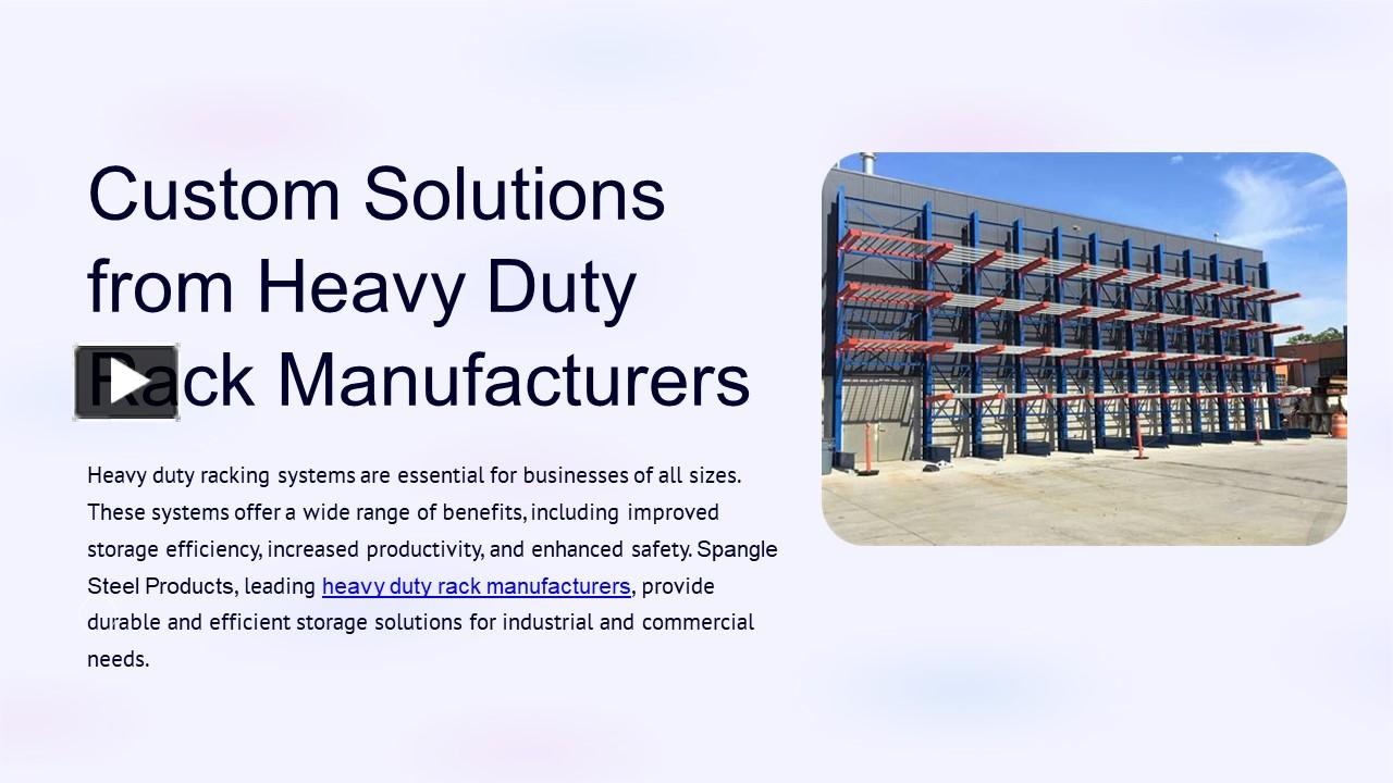 PPT – How Slotted Angle Rack Manufacturers Are Revolutionizing Storage ...