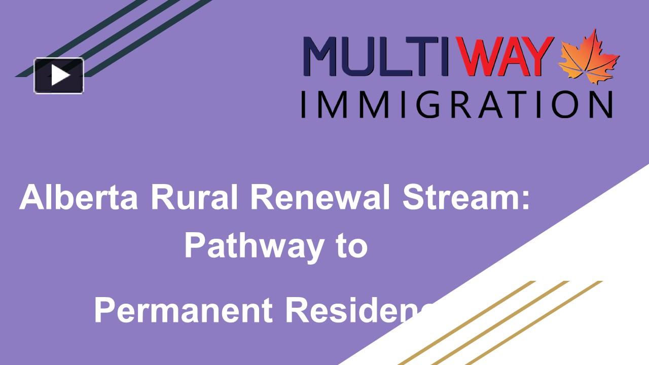 PPT – Settle in Alberta: Benefits of the Rural Renewal Stream ...