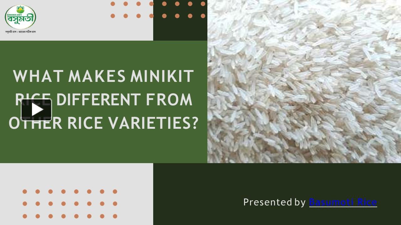 What Makes Minikit Rice Different from Other Rice Varieties ...