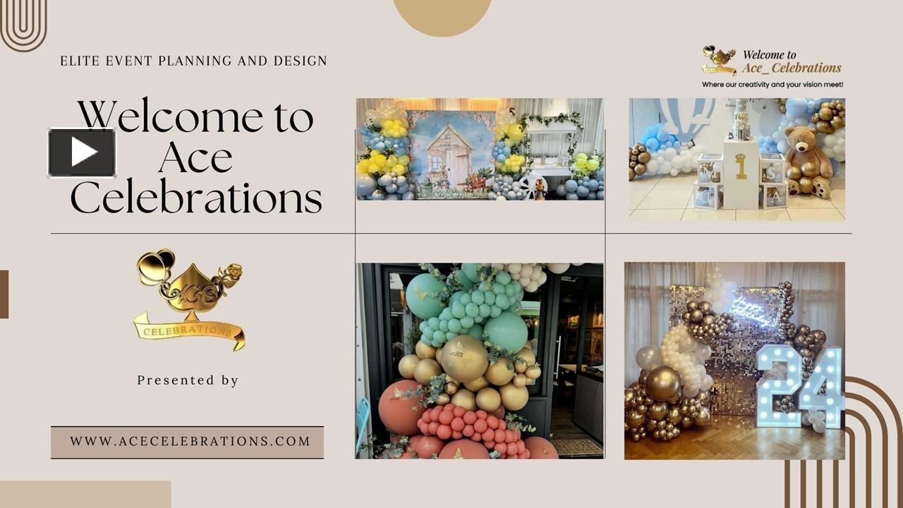 PPT – Ace Celebrations Overview PowerPoint presentation | free to ...