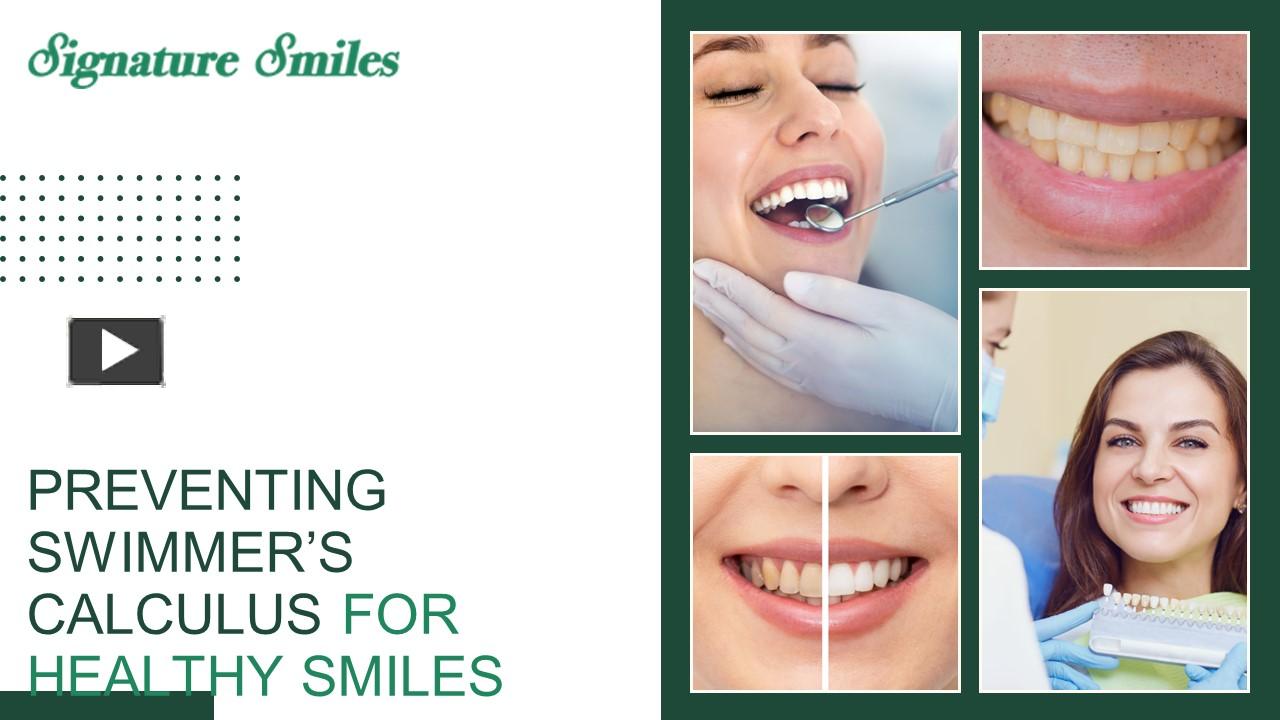PPT – Dive into Healthy Smiles: How to Prevent Swimmers' Calculus ...