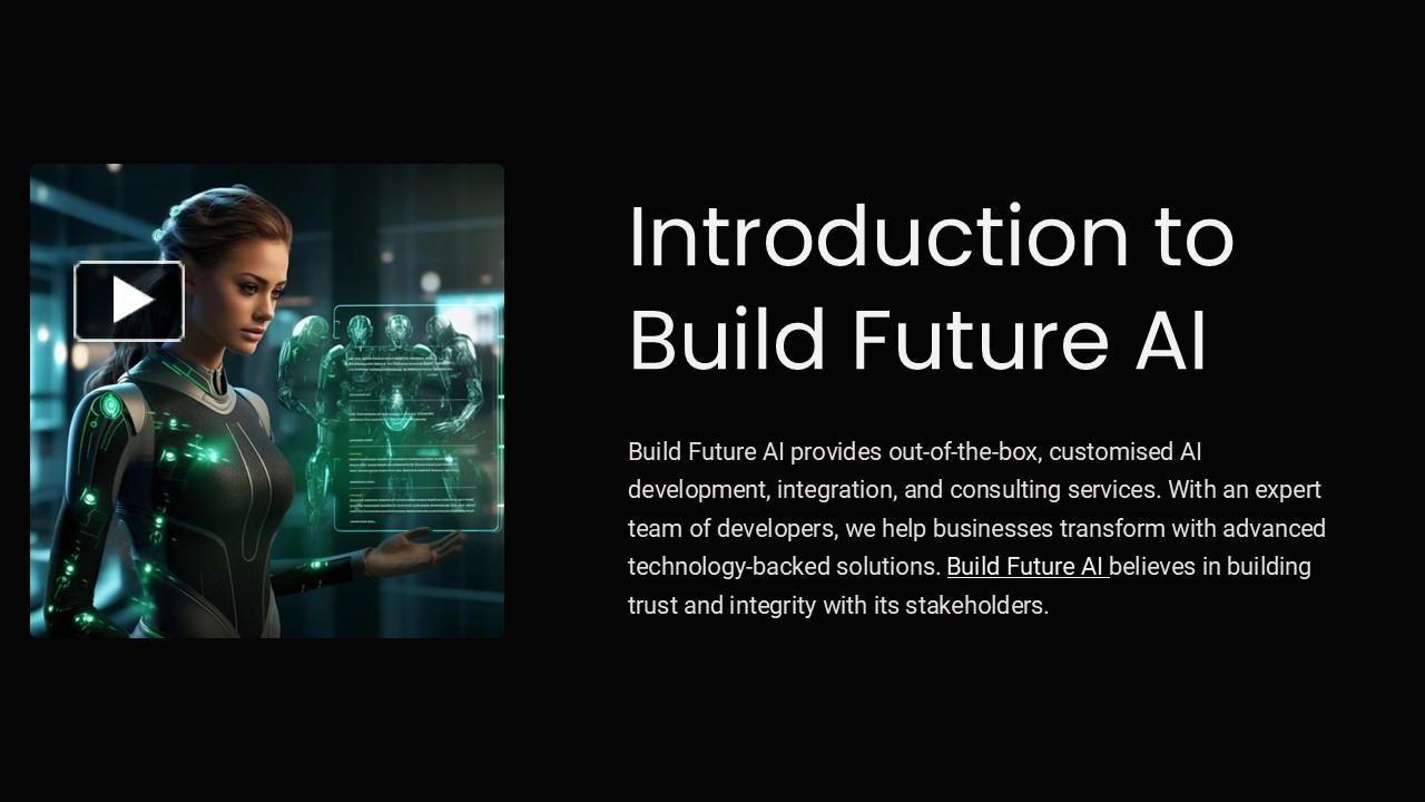 Build Future AI: Your Introduction to Cutting-Edge AI Services ...