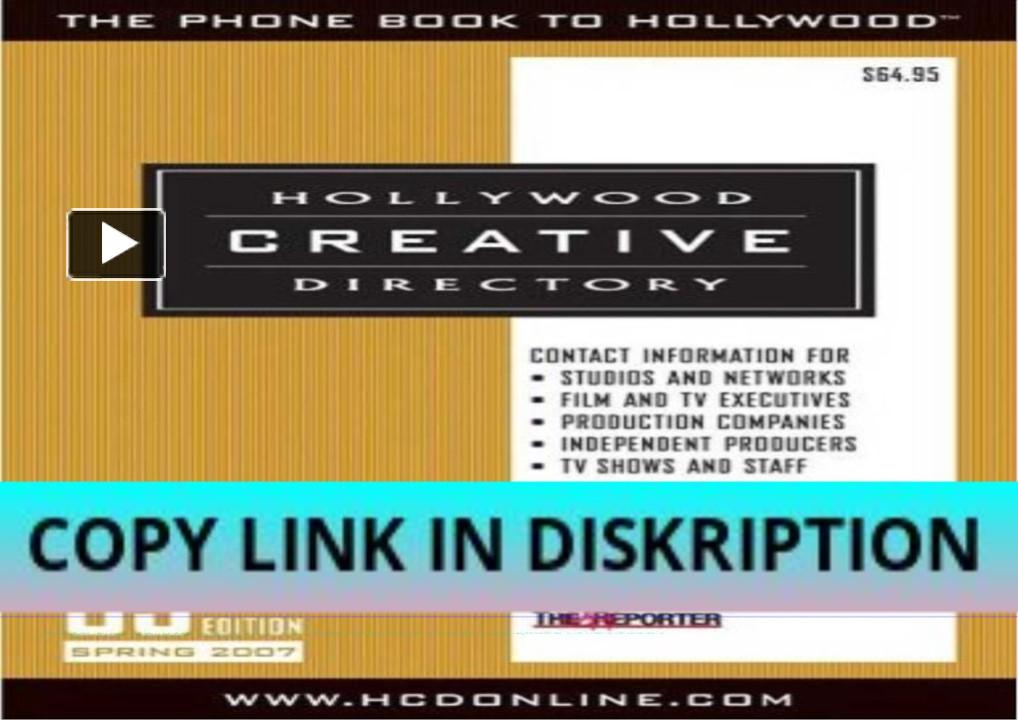 [PDF READ] Free Hollywood Creative Directory, 59th Edition presentation ...
