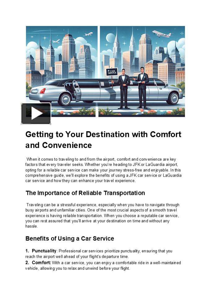 PPT – Getting to Your Destination with Comfort and Convenience ...