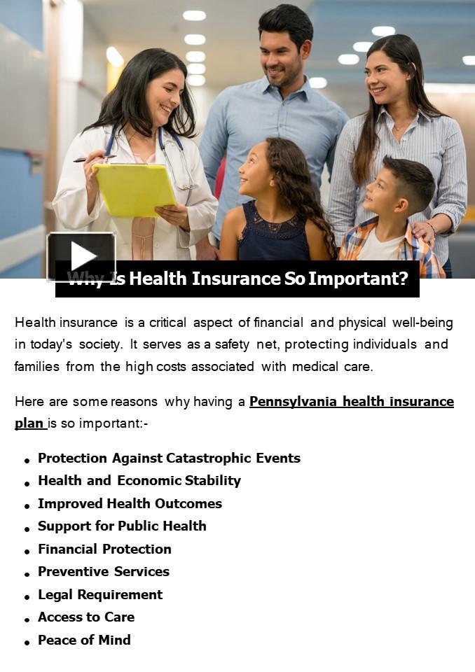 Why Is Health Insurance So Important? presentation | free to download