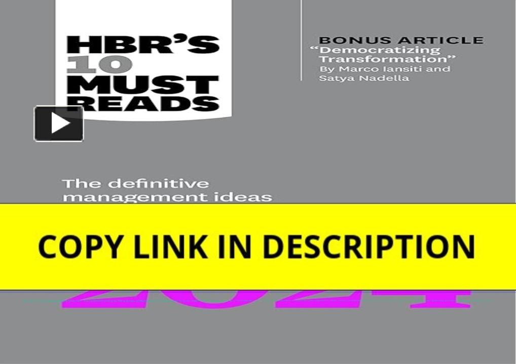 PPT – download HBR's 10 Must Reads 2024: The Definitive Management ...