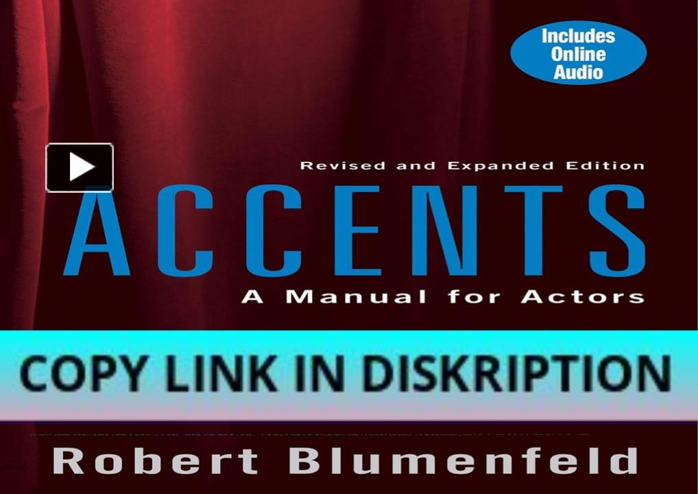 PPT – DOWNLOAD PDF Accents: A Manual for Actors- Revised and Expan ...