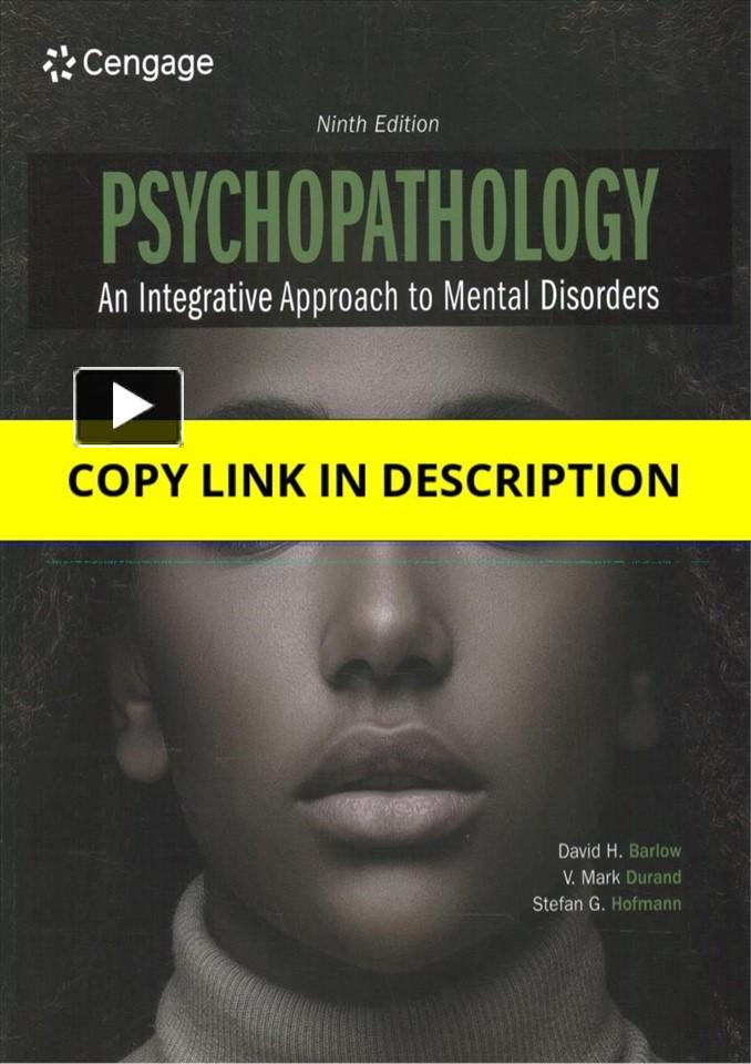 PDF Psychopathology: An Integrative Approach to Mental Disorders ...