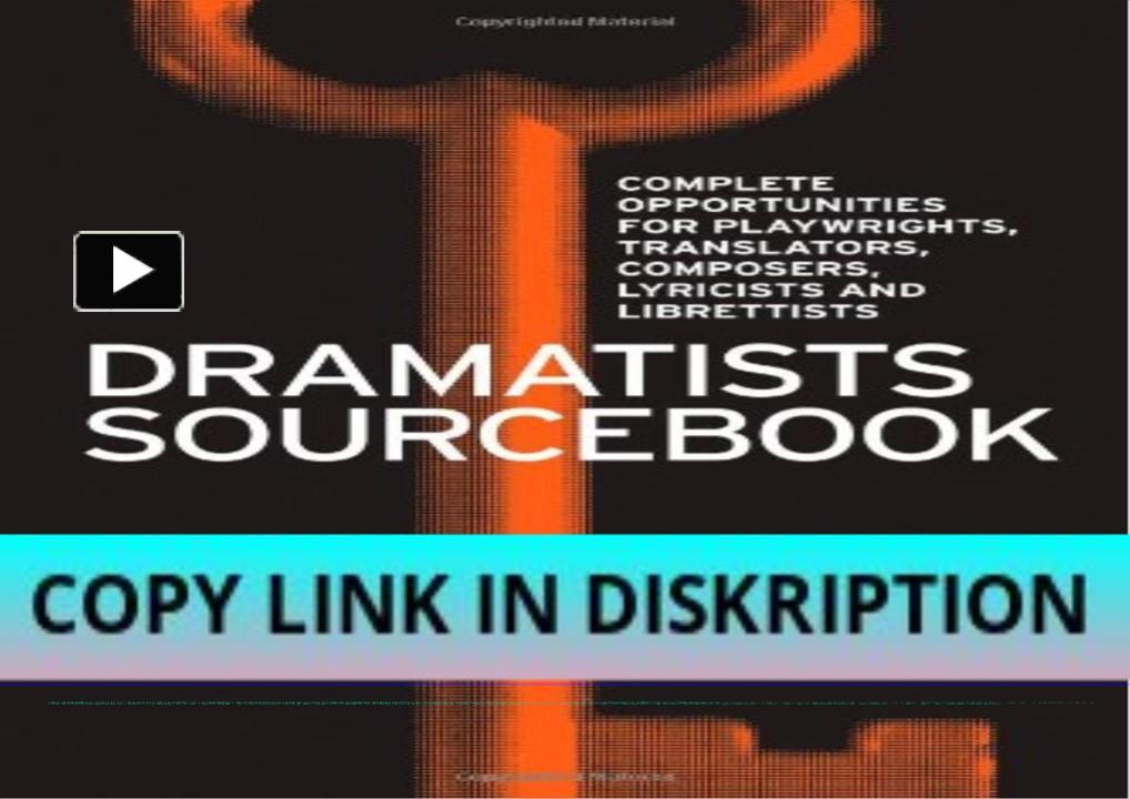 PPT – [PDF READ] Free Dramatists Sourcebook: Complete Opportunitie ...
