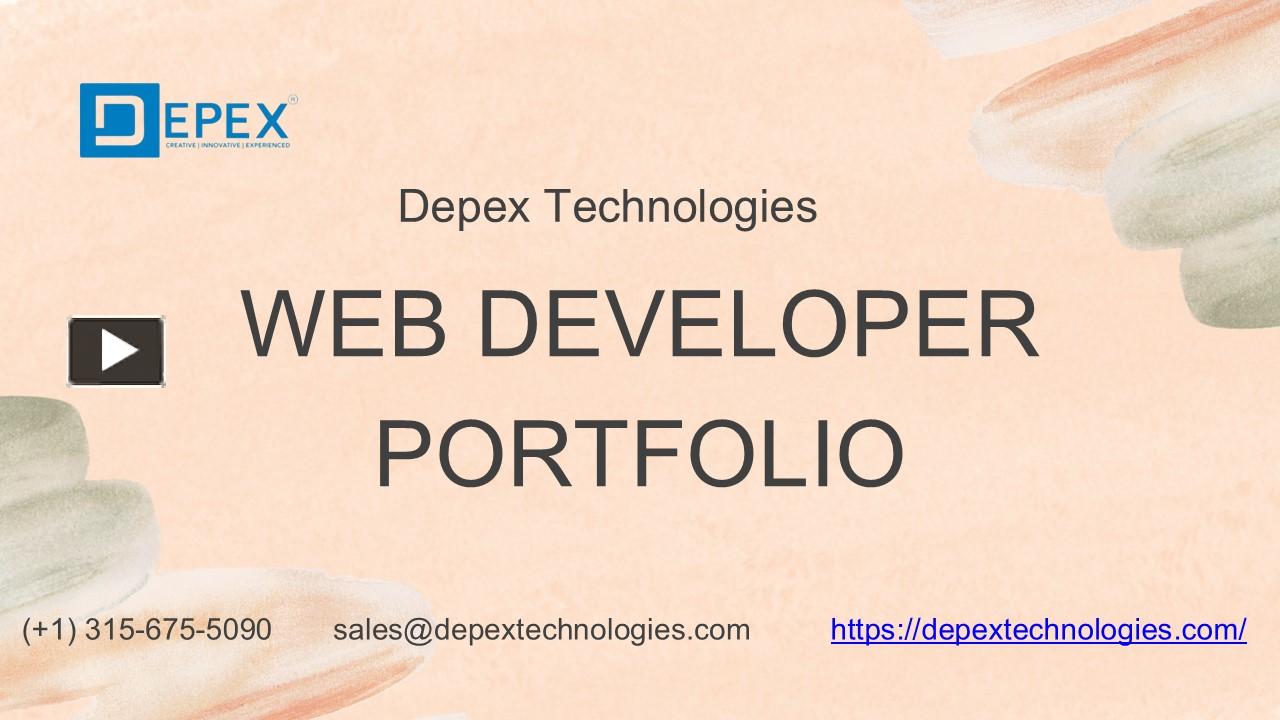 PPT – Web Developer Portfolio PowerPoint presentation | free to ...