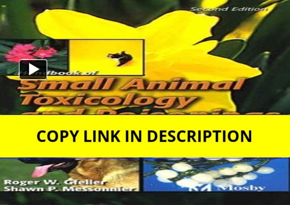 PPT – read pdf Handbook of Small Animal Toxicology and Poisonings 2nd ...