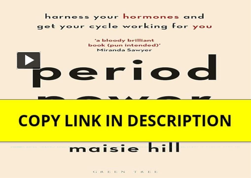 PPT – [DOWNLOAD]⚡️PDF ️ Period Power: Harness Your Hormones and Get ...