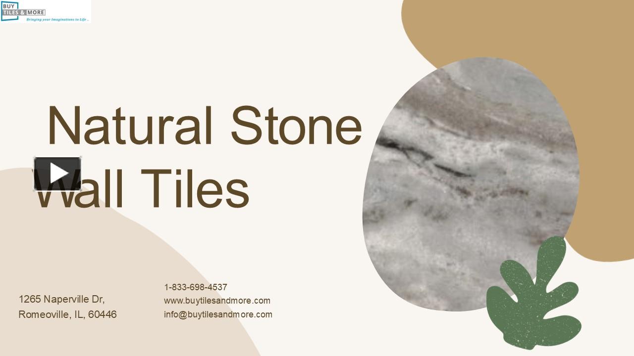 PPT – Natural Stone Wall Tiles – Elegant & Durable Options | Buy Online ...