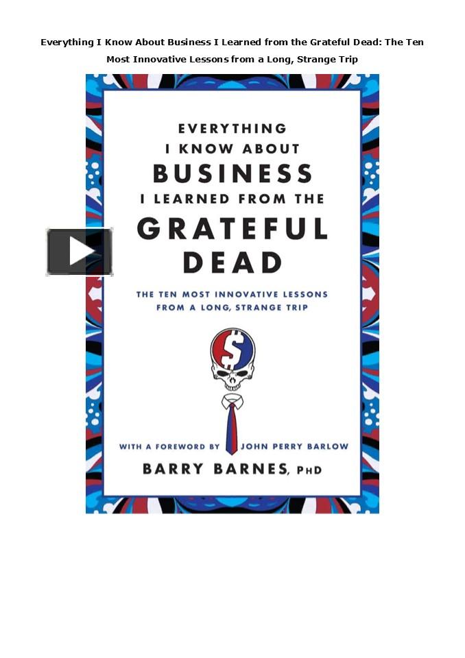 PPT – Download⚡️PDF ️ Everything I Know About Business I Learned from ...