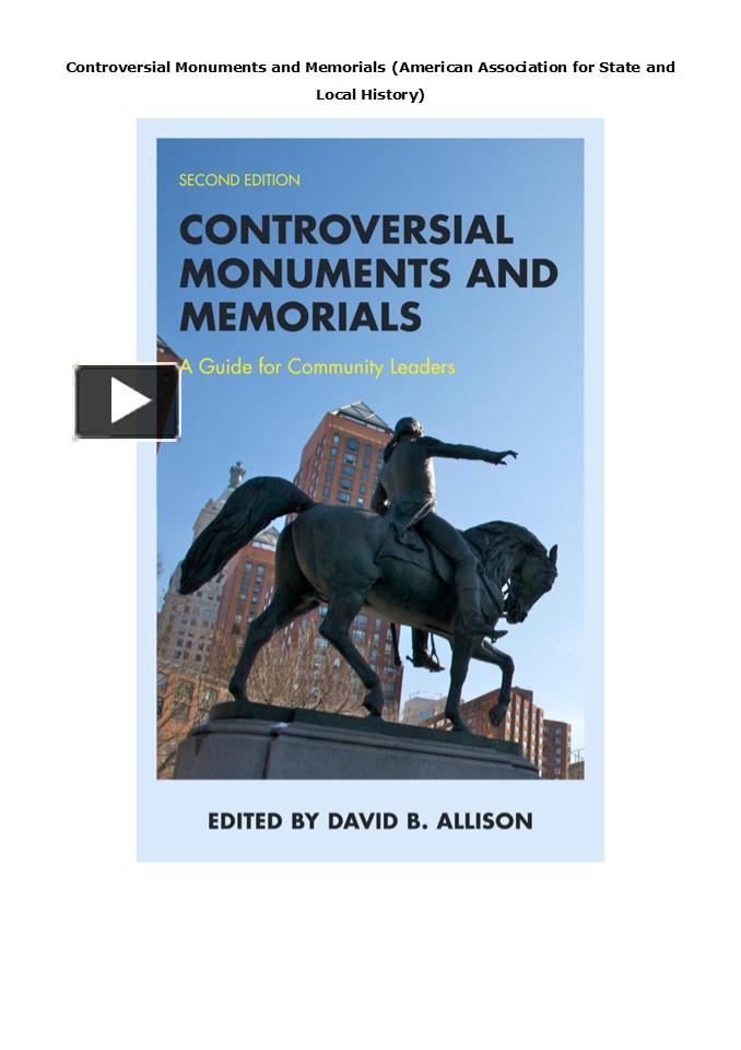 ️[READ] ️ Controversial Monuments and Memorials (American Association ...