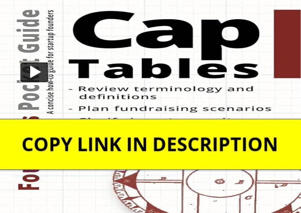 download Founder’s Pocket Guide: Cap Tables presentation | free to download
