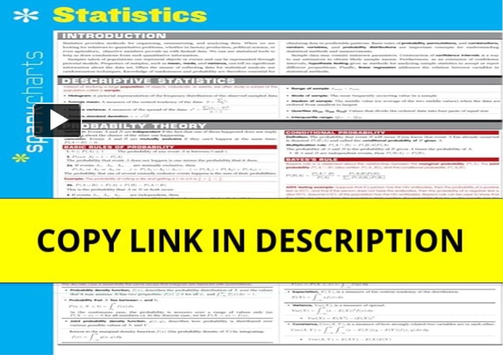 PPT – Pdf⚡️(read ️online) Statistics SparkCharts (Volume 67) PowerPoint ...
