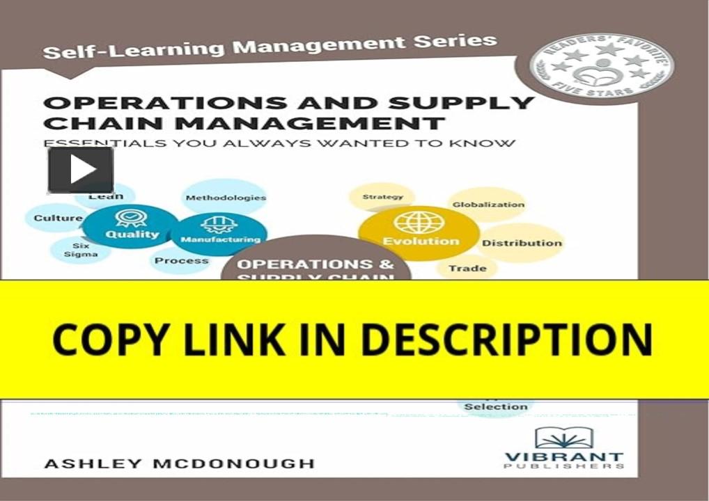 download Operations and Supply Chain Management Essentials You Always ...