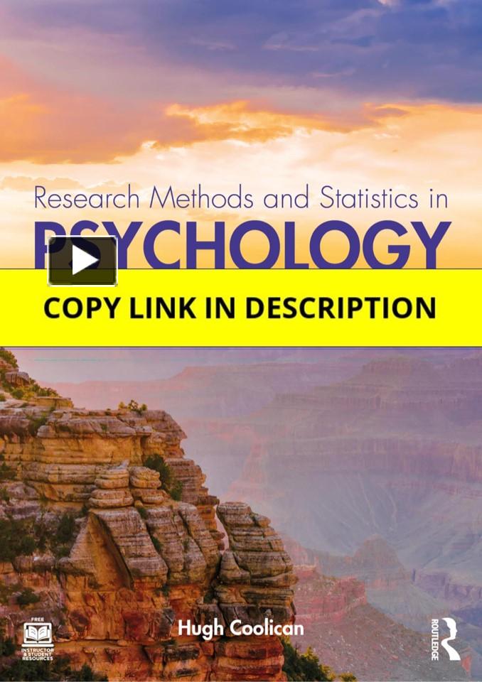 PDF Research Methods and Statistics in Psychology Full presentation ...