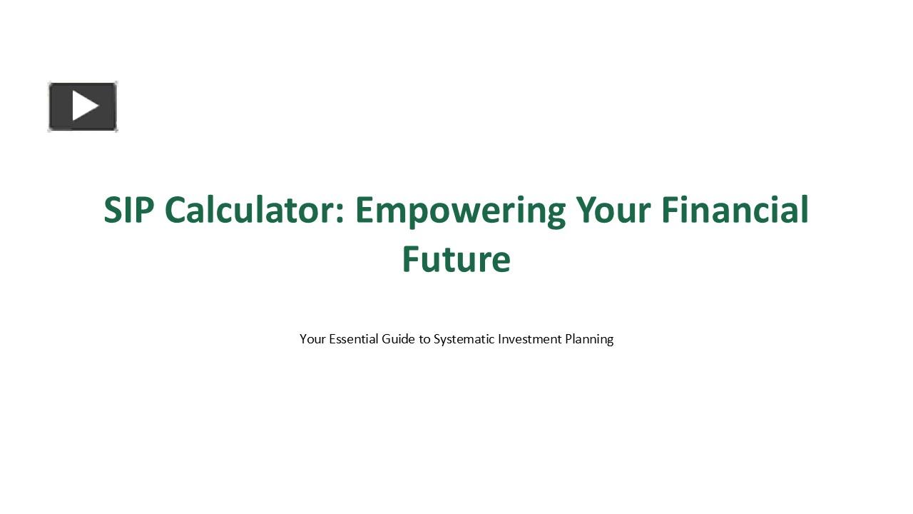 PPT – SIP return Calculator online PowerPoint presentation | free to ...