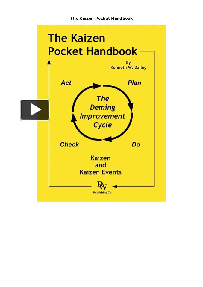 pdf The Kaizen Pocket Handbook presentation | free to download