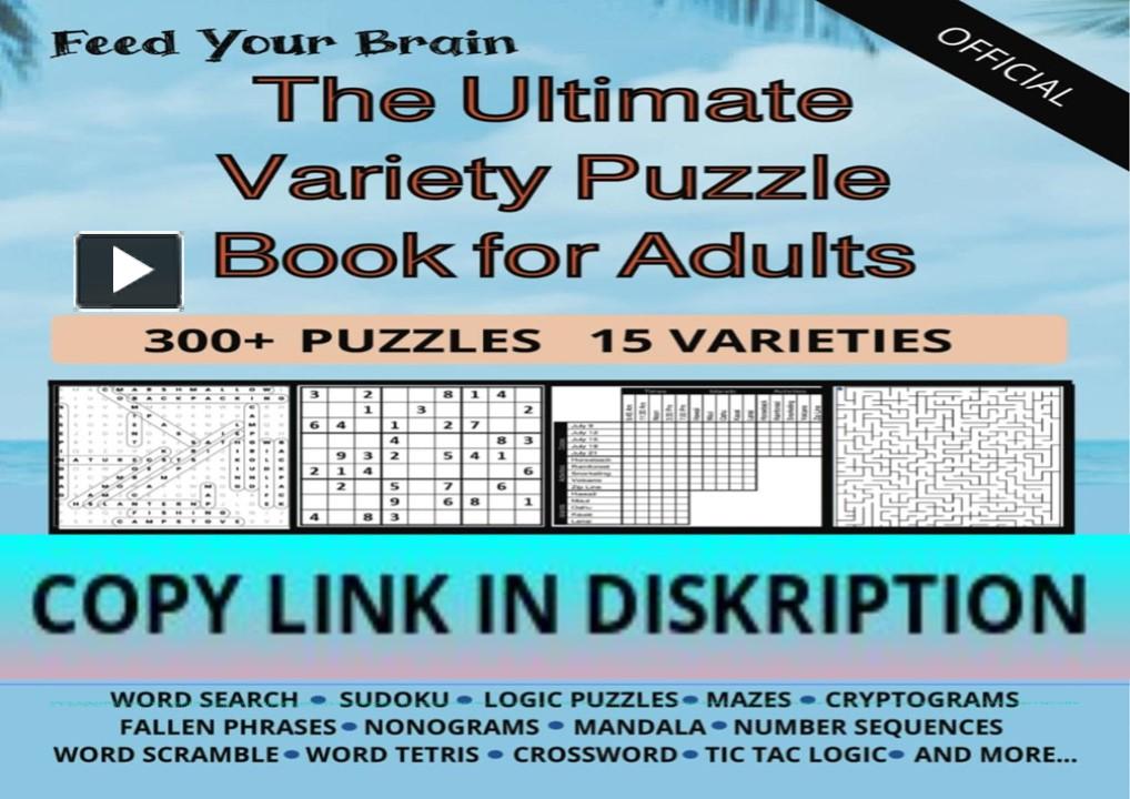 [PDF] READ Free The Ultimate Variety Puzzle Book for Adults: A Brain A ...