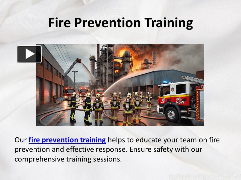 PPT – Fire Prevention Training (1) PowerPoint presentation | free to ...