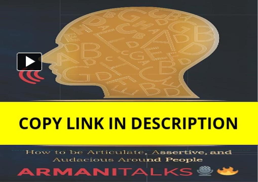 PPT – (download)⚡️ Speak Easy: How to be Articulate, Assertive, and ...