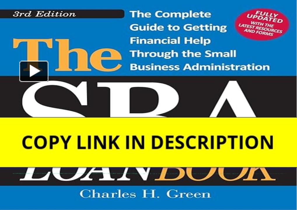 Download⚡️ The SBA Loan Book: The Complete Guide to Getting Financial ...