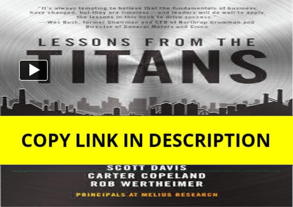 PPT – [DOWNLOAD]⚡️PDF ️ Lessons from the Titans: What Companies in the ...
