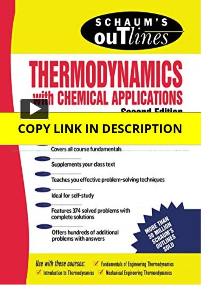 (PDF) Schaum's Outline of Thermodynamics With Chemical Applications ...