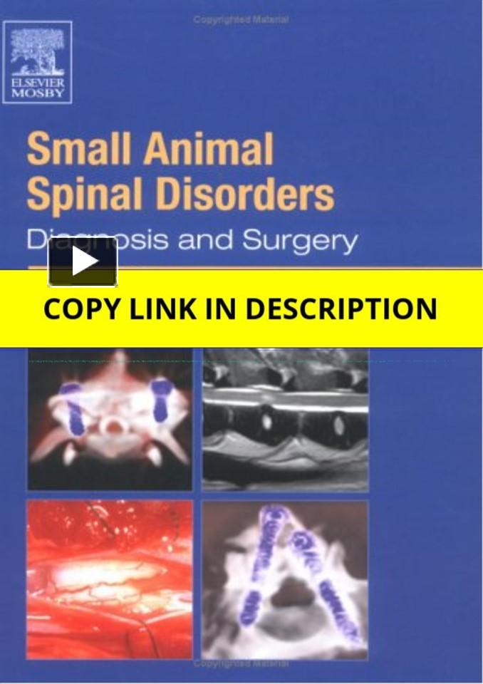 PPT – PDF Small Animal Spinal Disorders: Diagnosis and Surgery Android ...