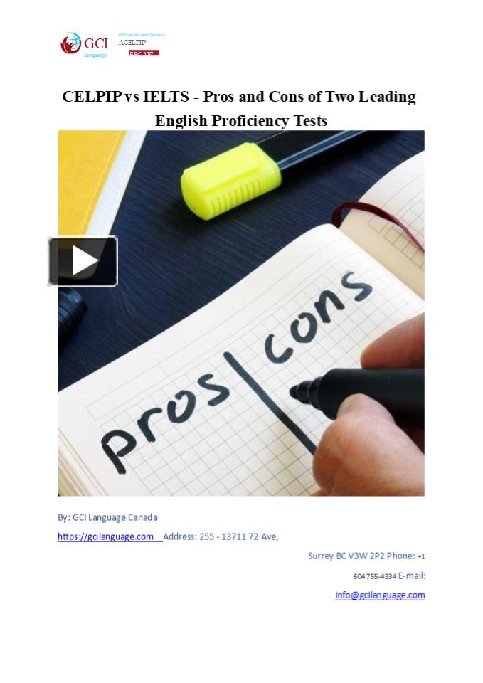 CELPIP vs IELTS - Pros and Cons of Two Leading English Proficiency ...