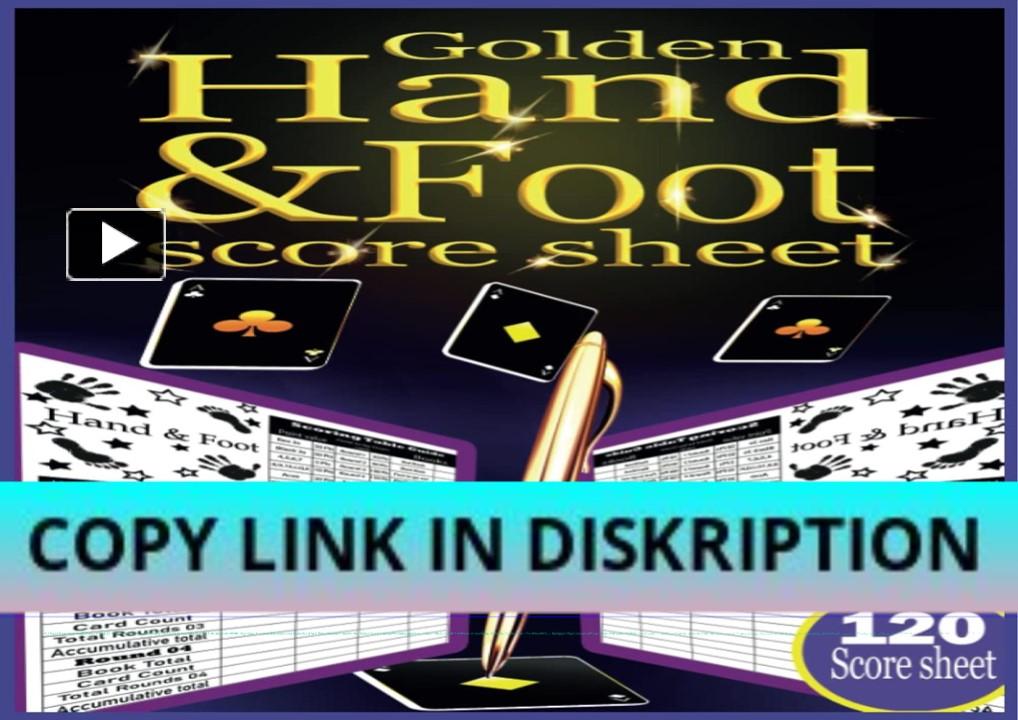 PPT – DOWNLOAD PDF Golden Hand & Foot score sheet: 120 Score Pads for ...