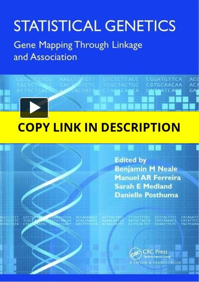(PDF) Statistical Genetics: Gene Mapping Through Linkage and ...