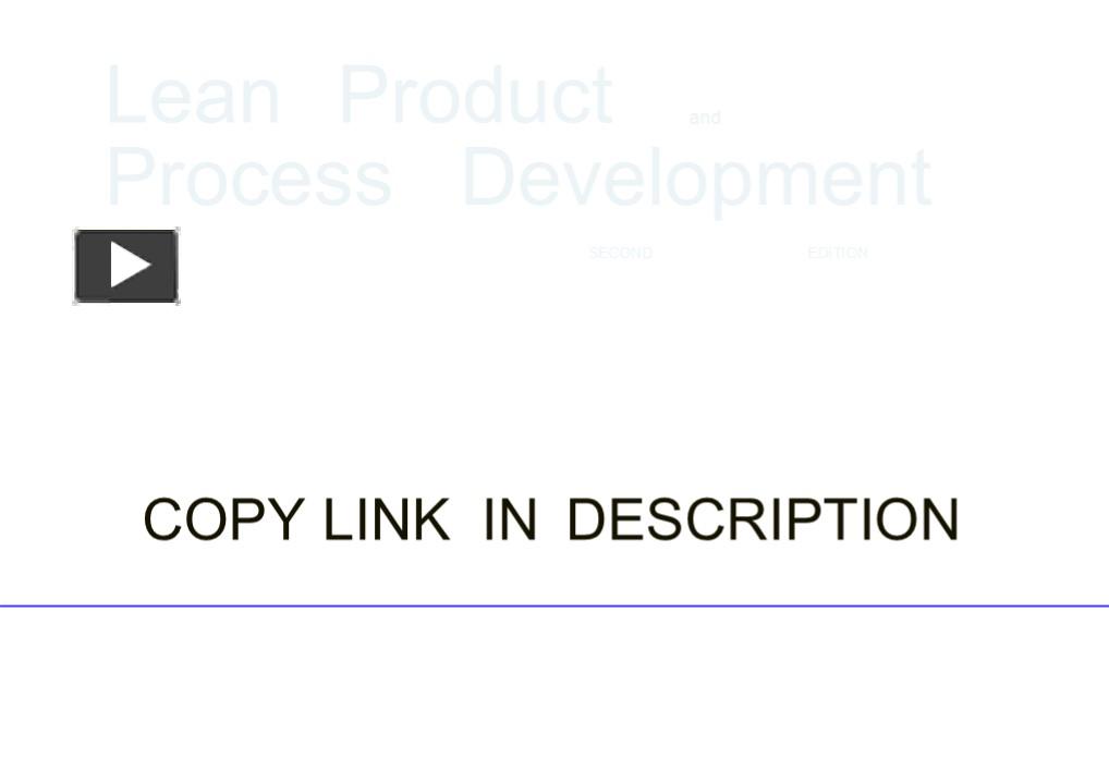 PPT – PDF_ Lean Product and Process Development (PDF) PowerPoint ...